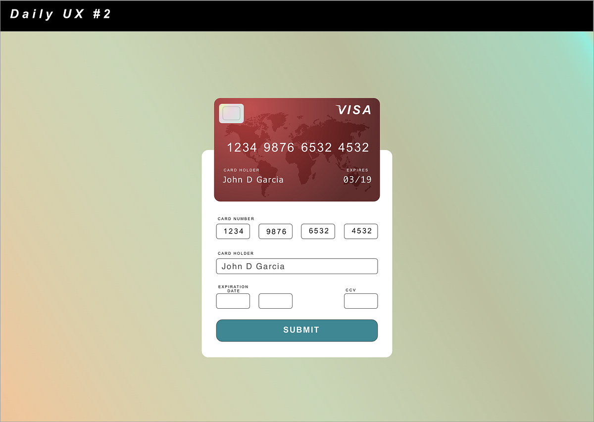 DAILY UI — Checkout screen | by Tyler Buckley | Tyler Buckley | Medium