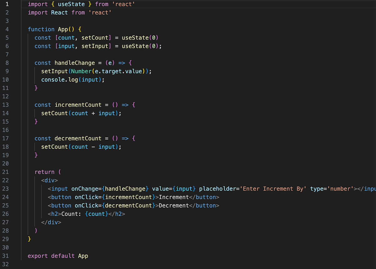 Interesting type coercion in counter app - JJ - Medium