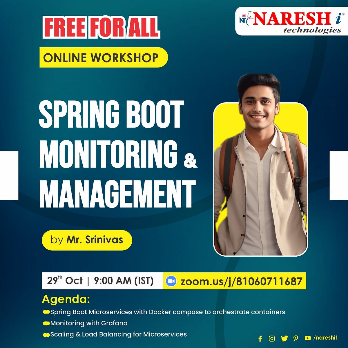 Workshop on Spring Boot & Monitoring & Management — Naresh IT - Avinash Nit - Medium