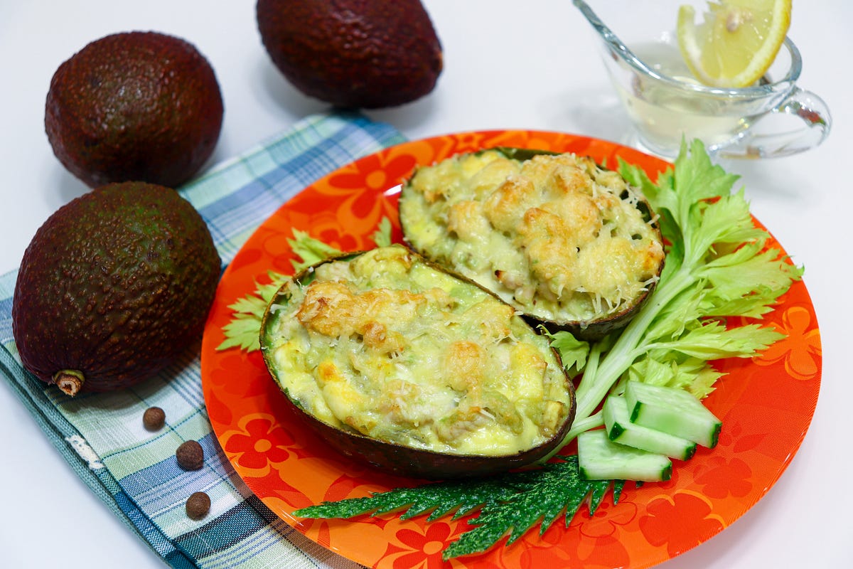 Baked avocado with chicken and cheese | by Fast and Easy Cooking | Medium