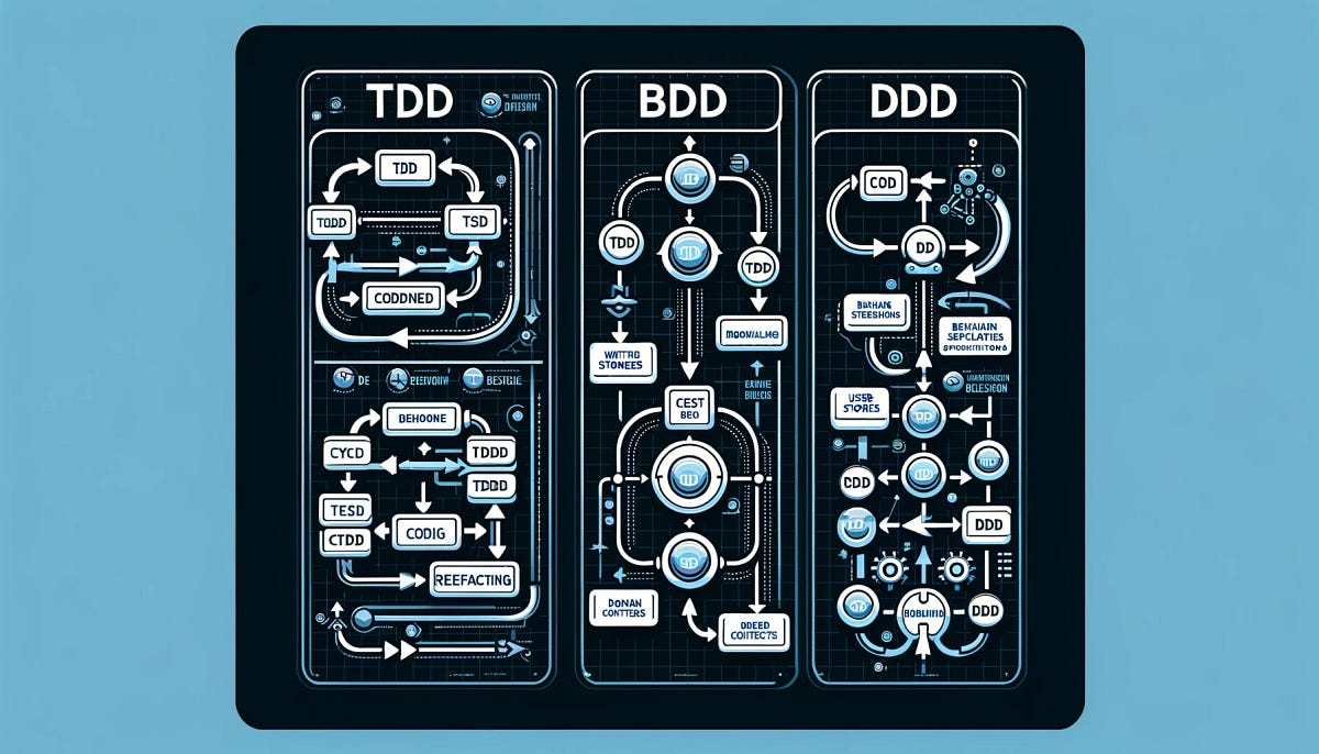 Understanding DDD, TDD, and BDD: Differences, Use Cases, and Real-World Examples | by İbrahim ...