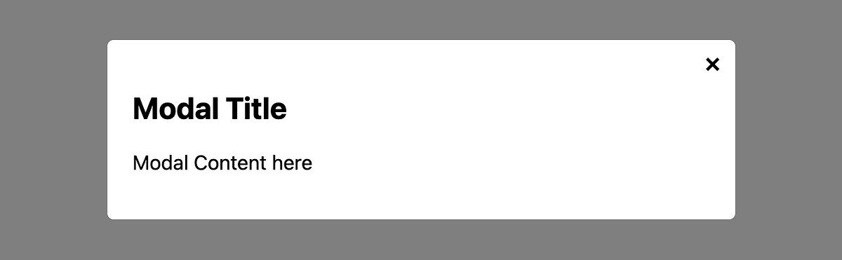 [ReactJS] การสร้าง Modal component | by Pratya Yeekhaday | Medium