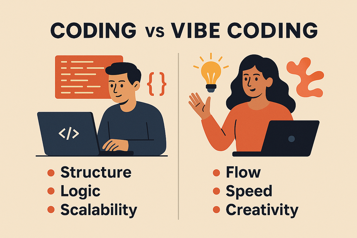 Coding vs VIBE Coding: What’s the Difference and Why It Matters in 2025 | by Harsha | Medium