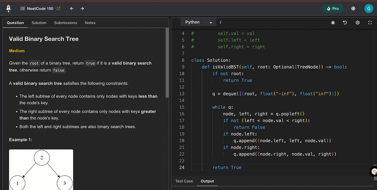 Day 23/100 — Validate Binary Search Tree | by Greeshma Shekhar | Jun, 2025 | Medium