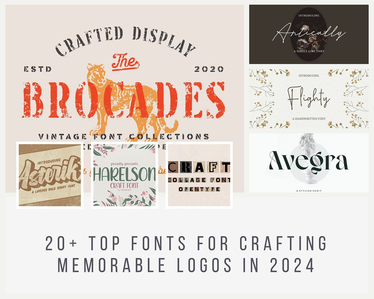 20+ Top Fonts for Crafting Memorable Logos in 2024 | Font Flash