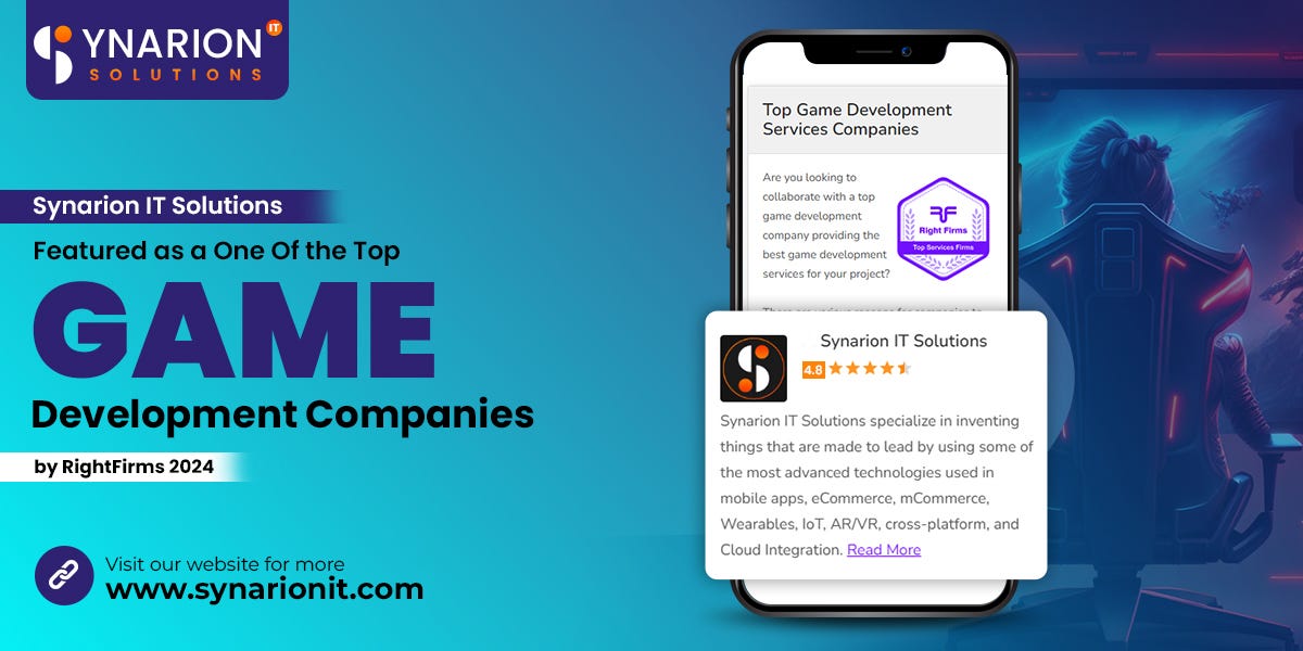 Synarion IT Solutions Featured as a One of the Top Game Development ...