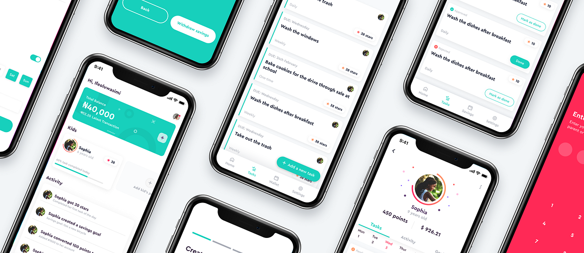UI/UX Case Study — Designing a reward based finance app for families ...