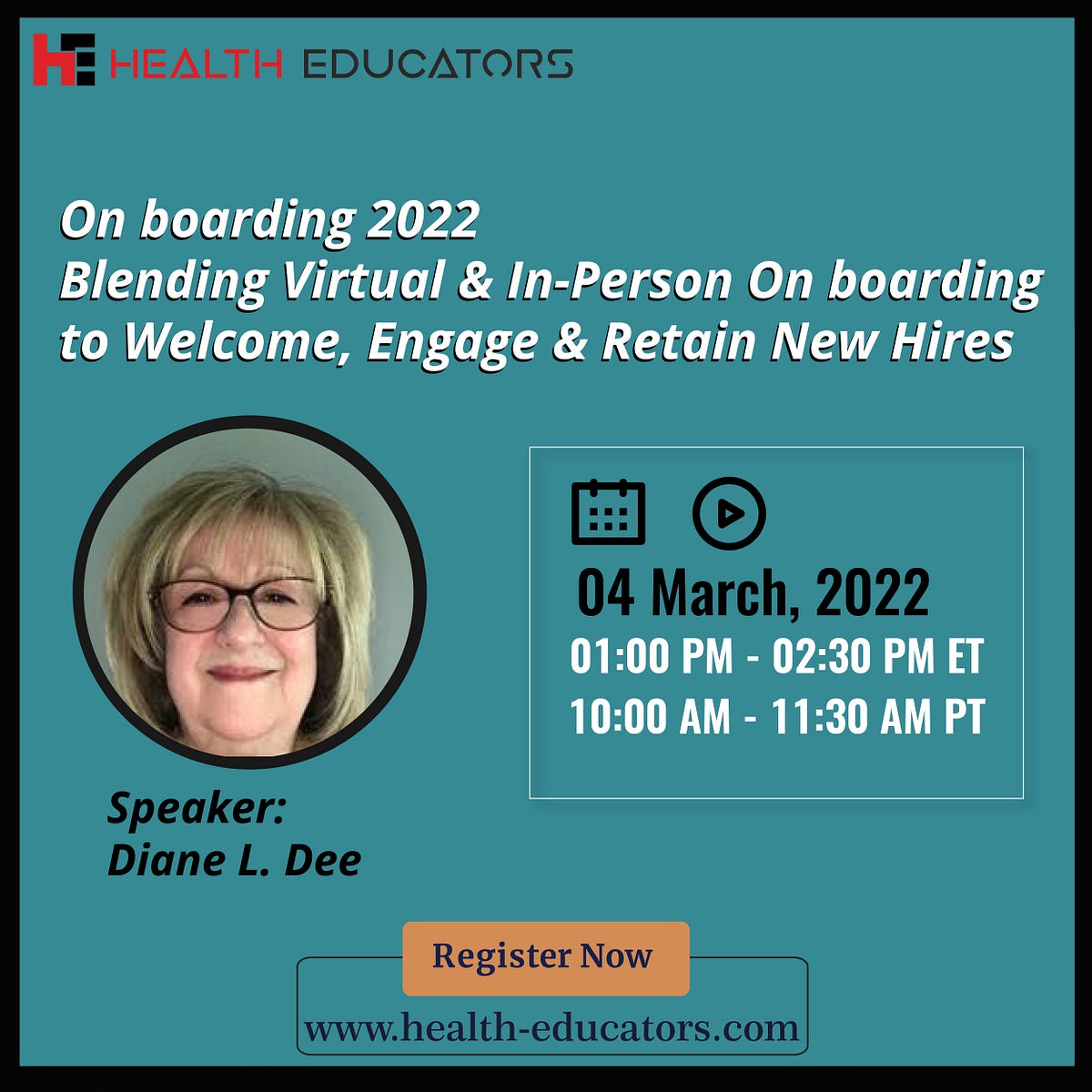 Join the Live Webinar Session by Health Educators on 04 March 2022 ...