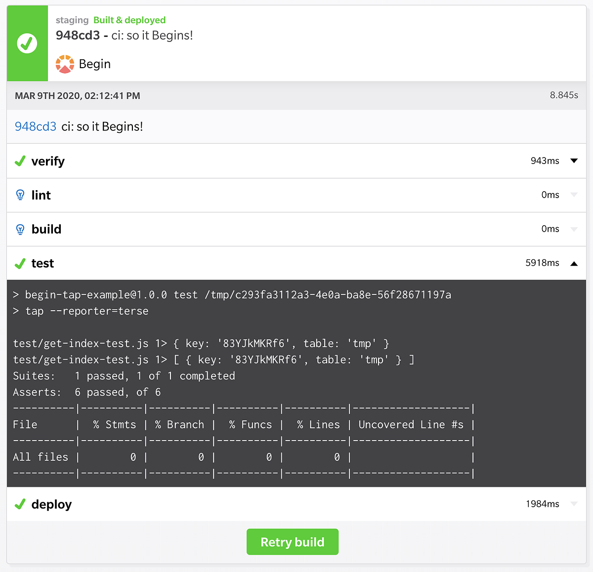 Serverless app testing with TAP on Begin | by Paul Chin Jr. | Beginners ...