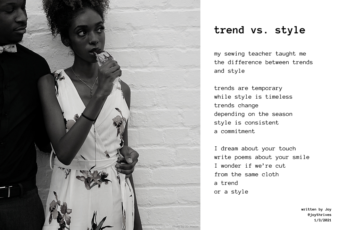trend vs. style - the Cafe