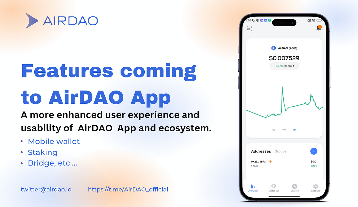 AirDAO Mobile App. Features coming to AirDAO app | by Kuyik Holiday ...