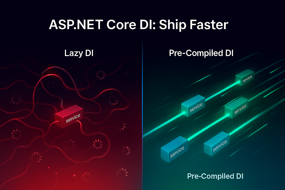 🚀 ASP.NET Core DI Is Killing Your Startup. Pre‑Compile It and Ship Fast | by Yaseer Arafat | Medium