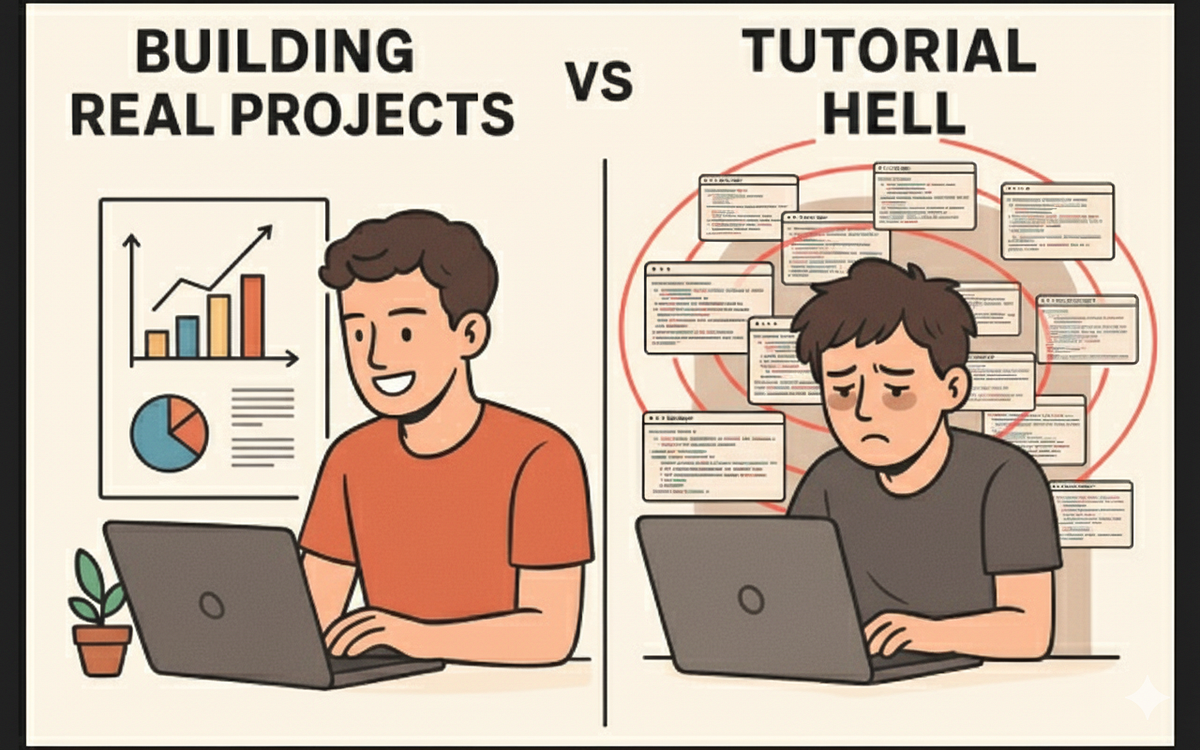 Building Real Projects vs Tutorial Hell | by Dasun Athuda | Sep, 2025 ...