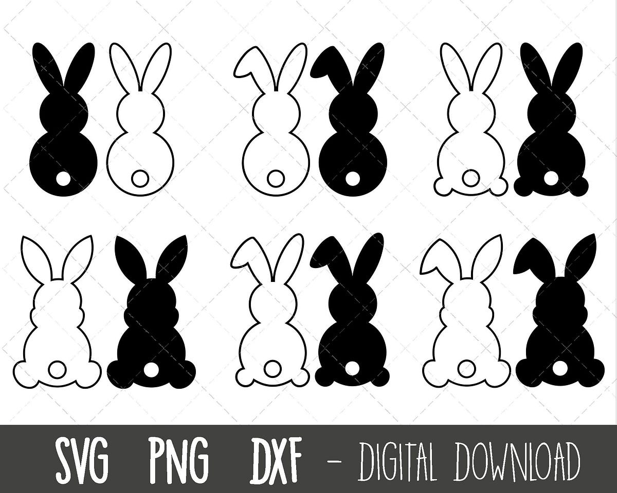 Easter bunny SVG bundle, bunny svg, easter svg, rabbit svg, bunny ...