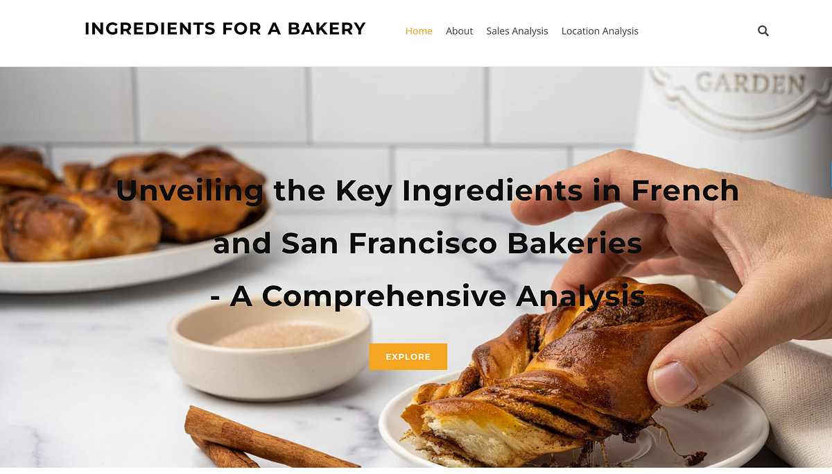 Data Project (Tableau): Ingredients for a Bakery Analysis | by Cassidy ...