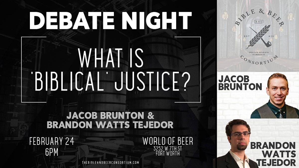 ICYMI: What is Biblical Justice — Debate with Jacob Brunton and Brandon ...
