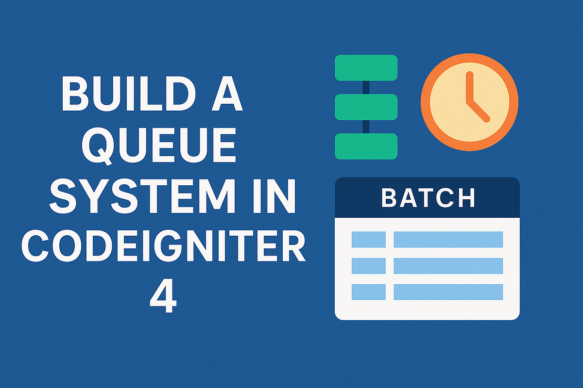 🌀 Build a Medium-Sized Job Queue in CodeIgniter 4 — Step-by-Step | by KRISHNA MK | Medium