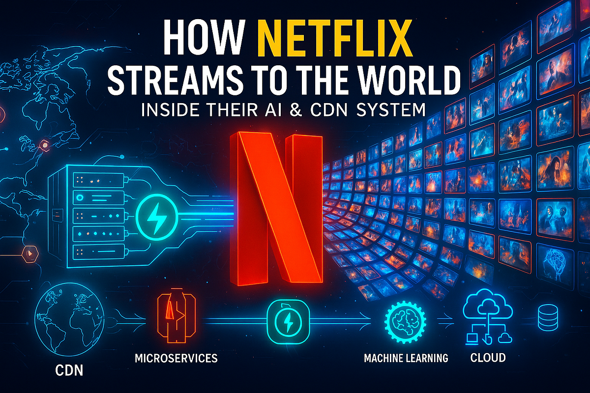 📺 How Netflix Serves Millions of Videos: The Microservices, CDNs & ML Behind It All | by Bhagya ...