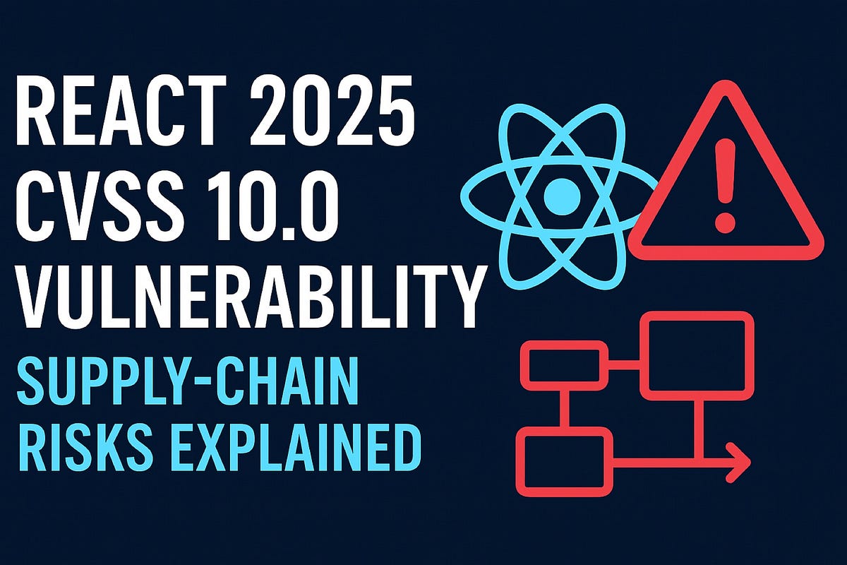 React 2025 CVSS 10 Vulnerability: RSC Supply-Chain Risks Explained | by Aabir Hassan | Medium