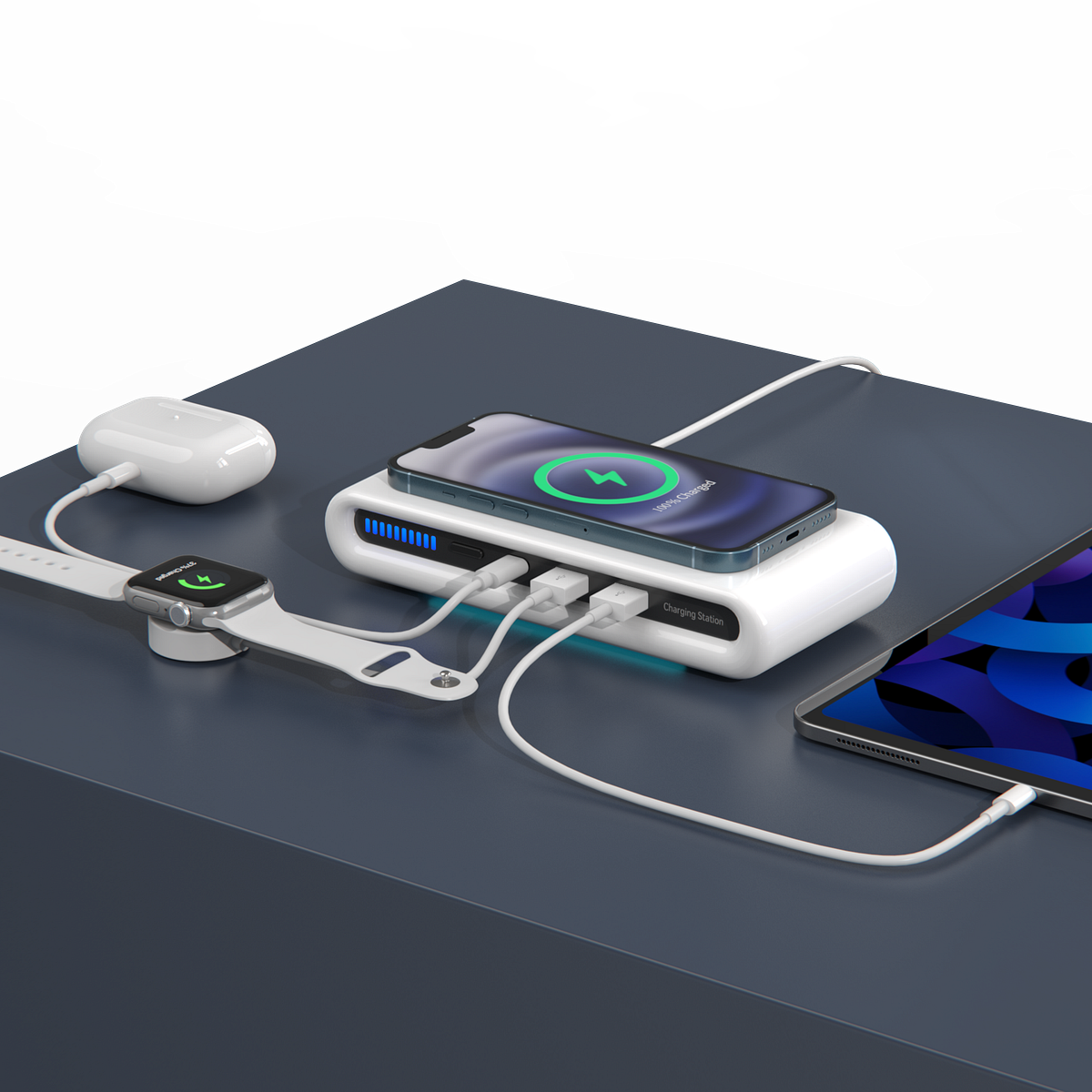 iCruze 4-in-1 Wireless Multiple Charging Stations & Hub | by Icruze ...