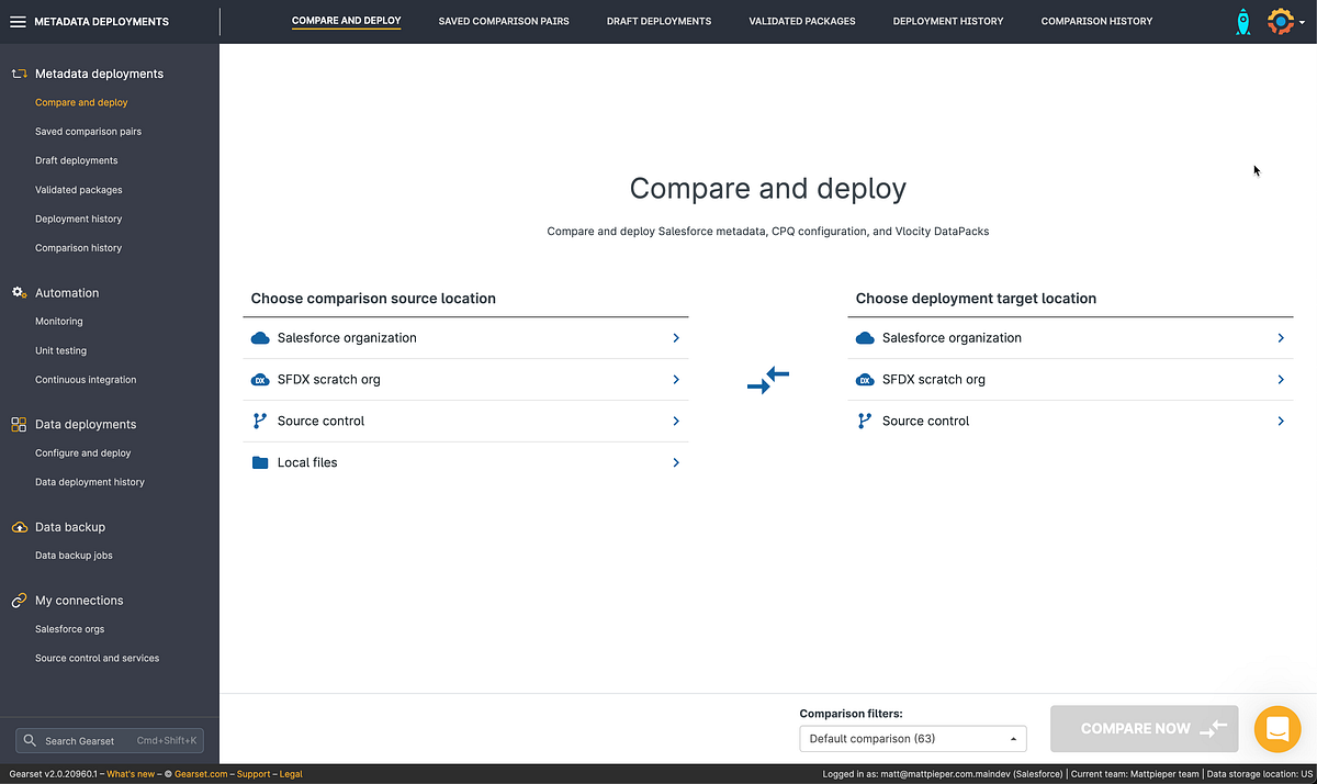 Getting Started With Gearset — Matt Pieper By Matt Pieper Medium