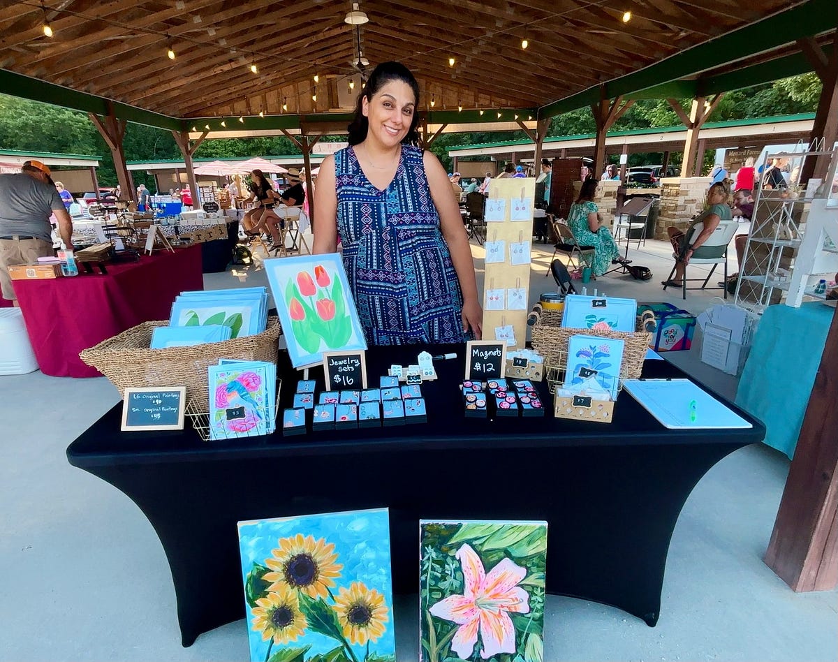 Going to Market with My Art. I started painting in 2016, switching ...