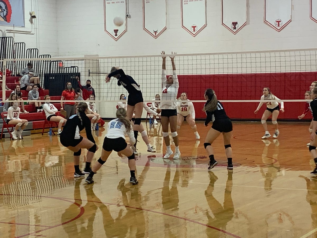 Tunstall volleyball remains undefeated with sweep of Halifax | by Davin ...
