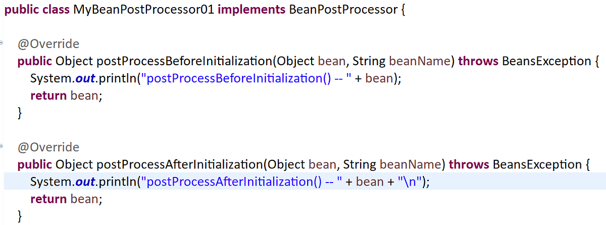 Spring — BeanPostProcessor. During the spring application startup… | by AqeelBM | Medium