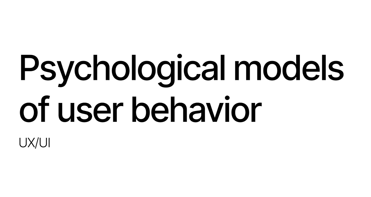 UX is not just about an endless number of well-made frameworks, the number of hours spent on ...