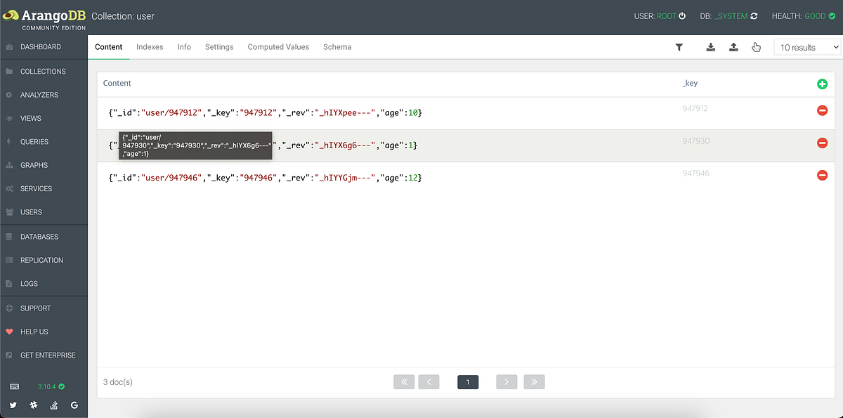 ArangoDB | Simple Aggregate Example | by Fanvercel | Medium