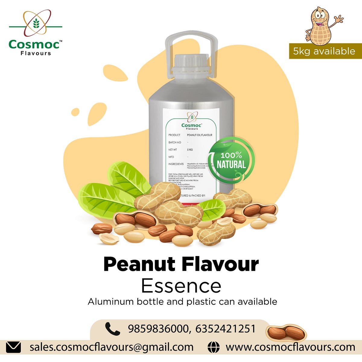 Peanut Flavour Essence - Cosmoc Flavours - Medium