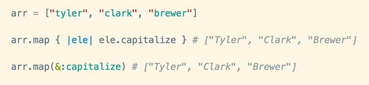 Understanding &: in Ruby. Lately, I’ve been messing around with… | by ...