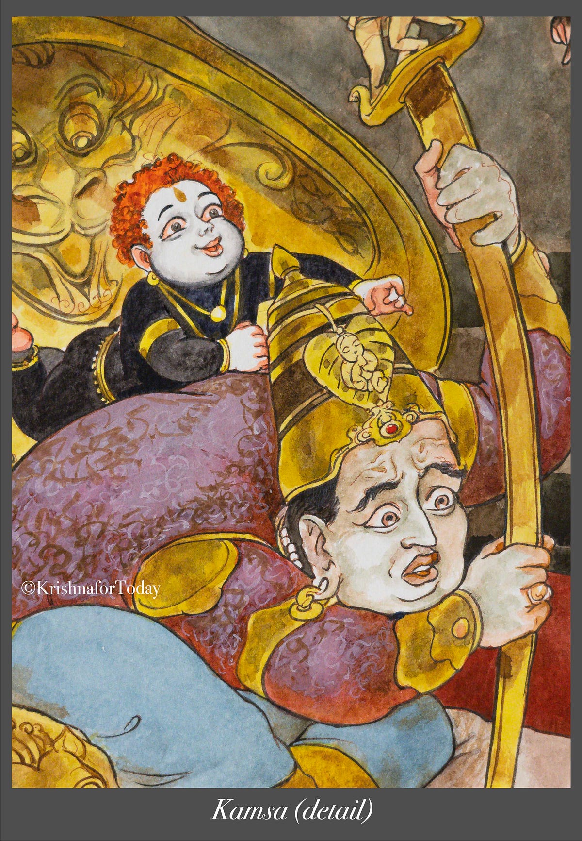 Krishna Leela — Kamsa. When Kamsa was about to kill Devaki’s… | by ...