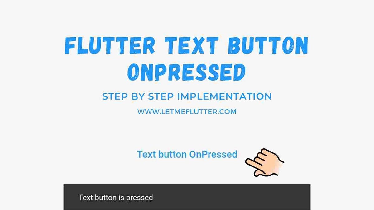 How To Use Flutter Textbutton Onpressed By Zeeshan Ali Medium 1362