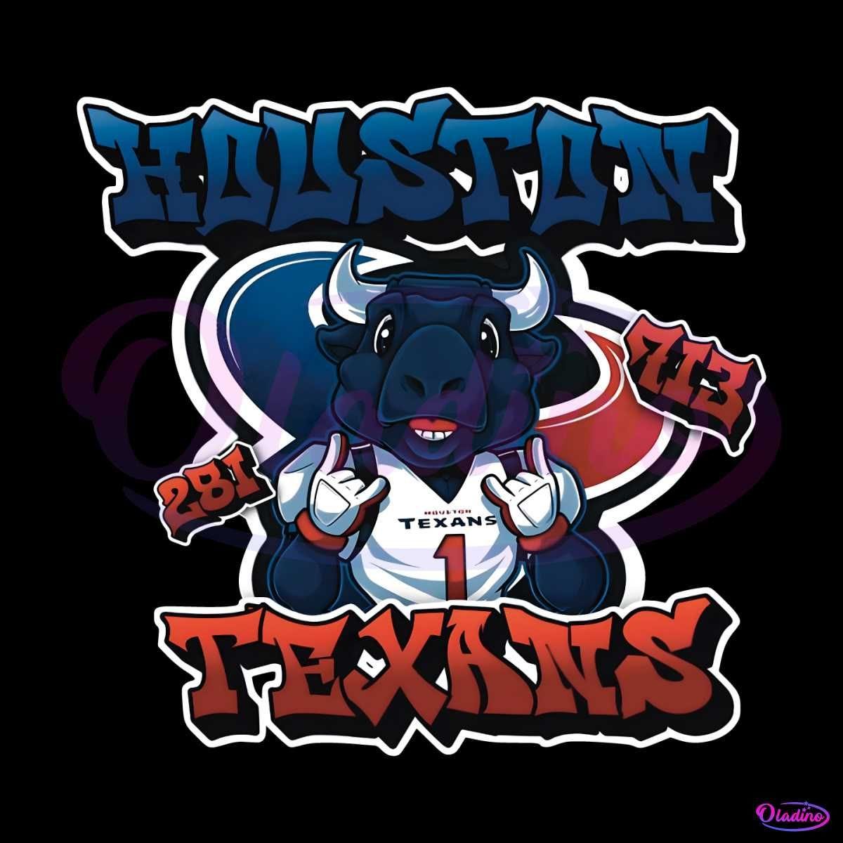Vintage Houston Texans Mascot Football PNG - Michael Miller - Medium