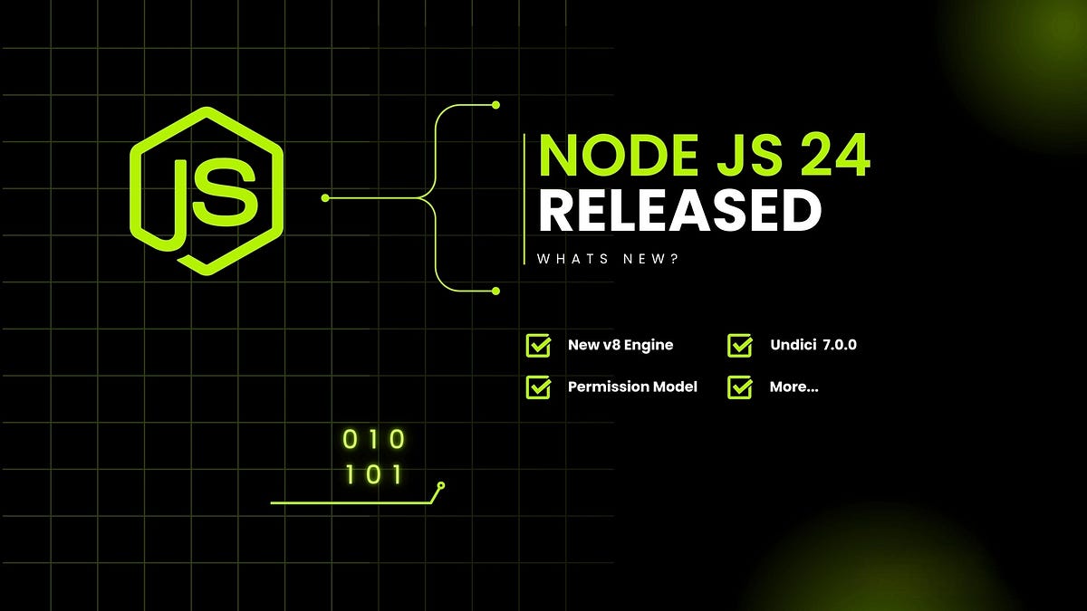 Exploring Node.js 24: What’s New and How It Enhances Web Development🚀 | by Shamnad sakeer | May ...