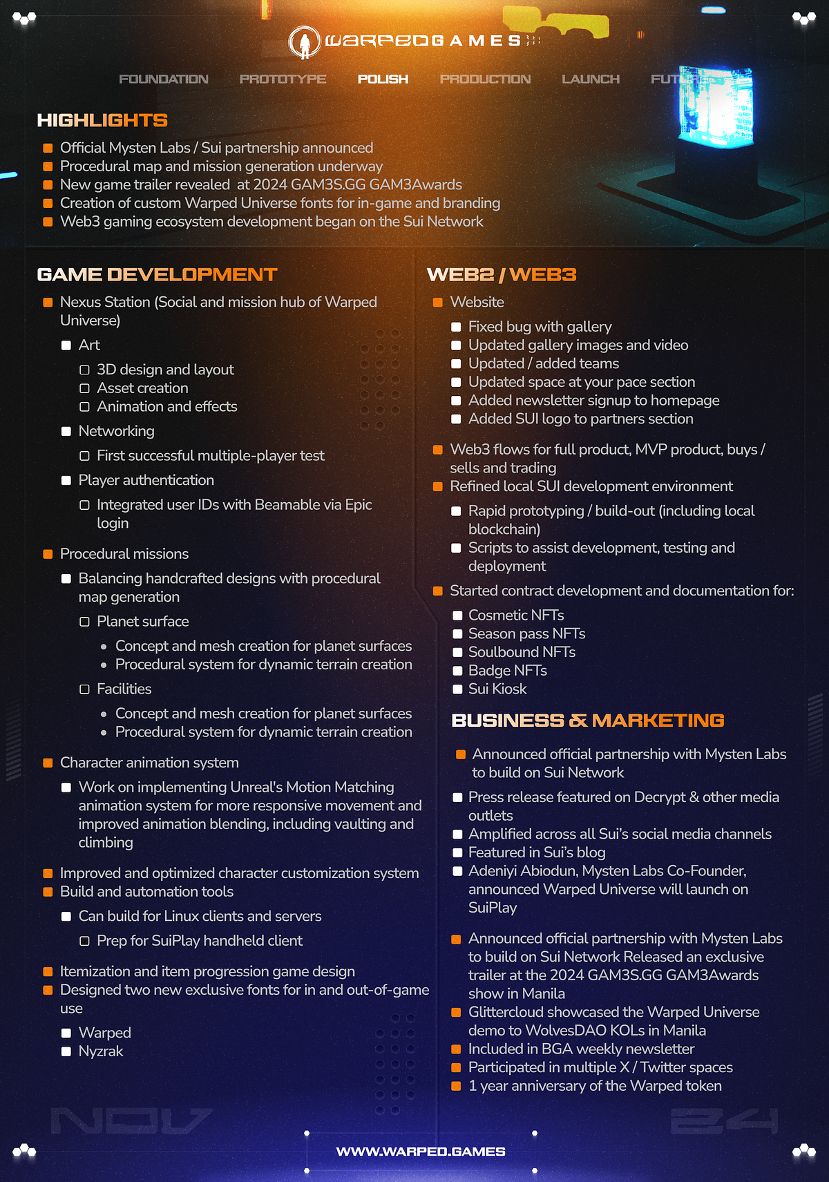 Warped Games: Monthly Dev Update — November 2024 | by Warped Games ...