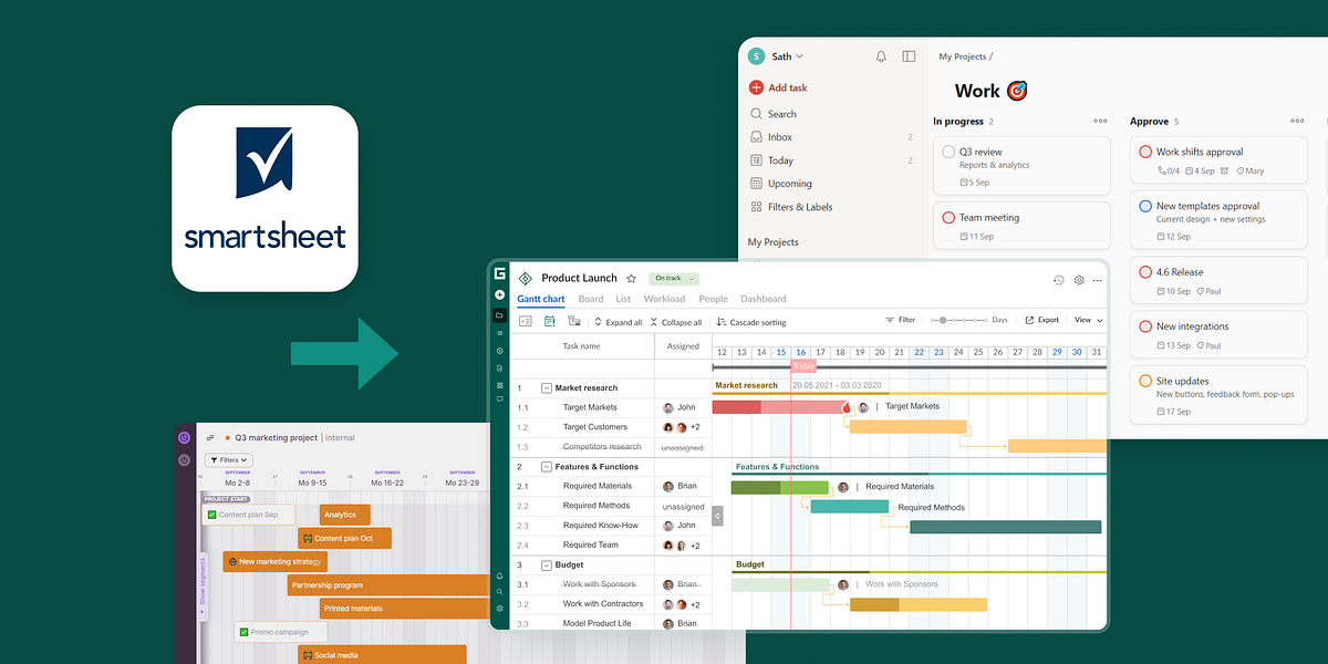 Detailed Overview of 10 Smartsheet Competitors | by GanttPRO Gantt ...