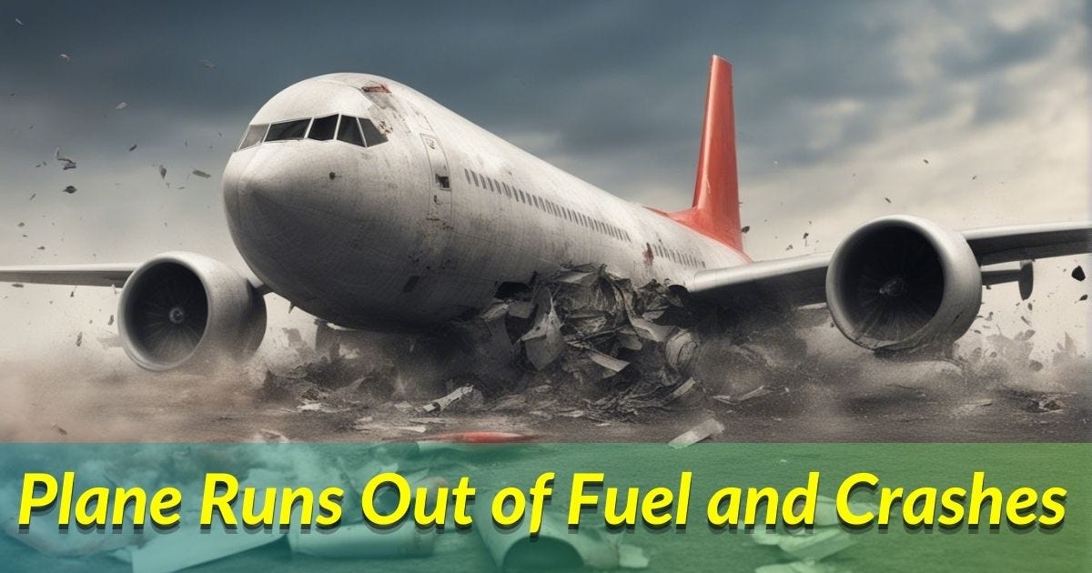 Plane Runs Out of Fuel and Crashes | Medium
