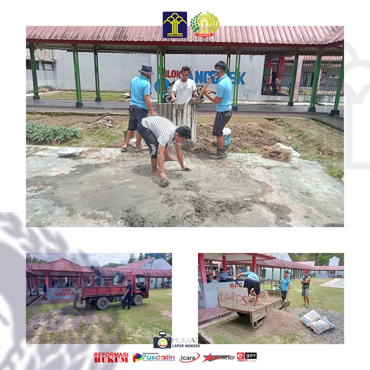 “Pembuatan Patok Batas Tanah Lapas Kelas III Mamasa”“Pembuatan Patok ...