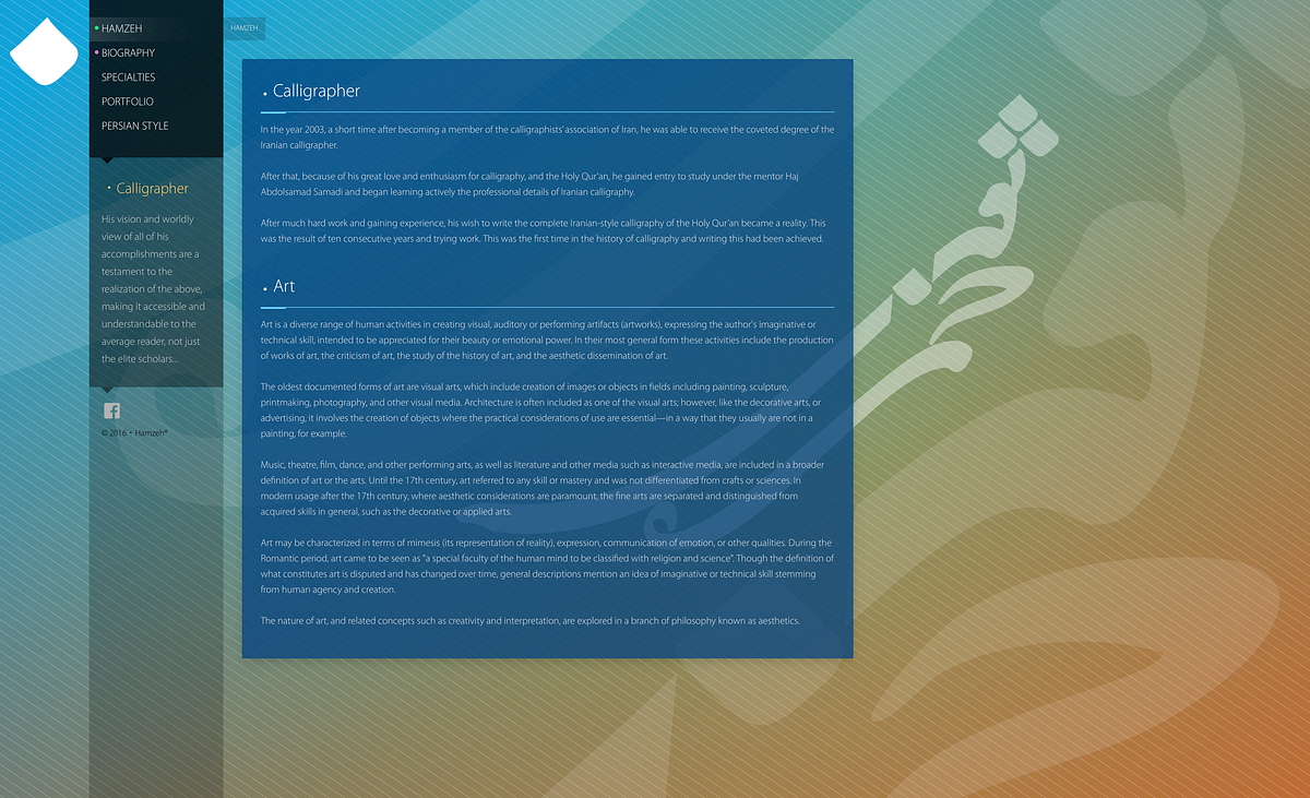 Calligrapher. • Graphic Designer | by Hamzeh Naghdi | Medium