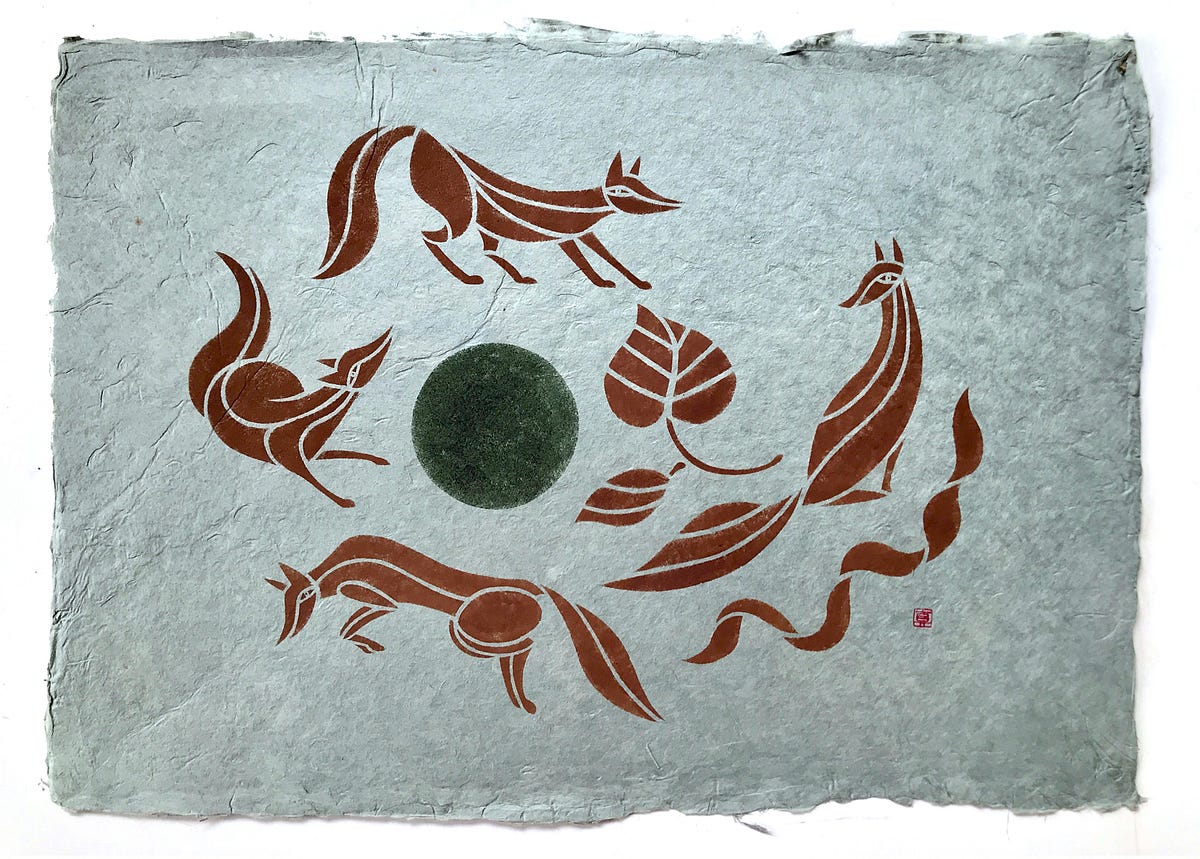 Biodegradable Stencil Paintings from Rabbit Hutch | by Mayuko Fujino ...