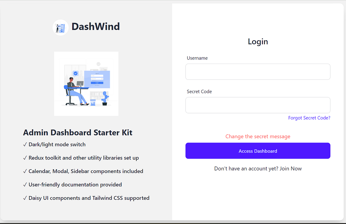 Building an Admin Login Page with Tailwind CSS and DaisyUI | by R-Dev | Medium