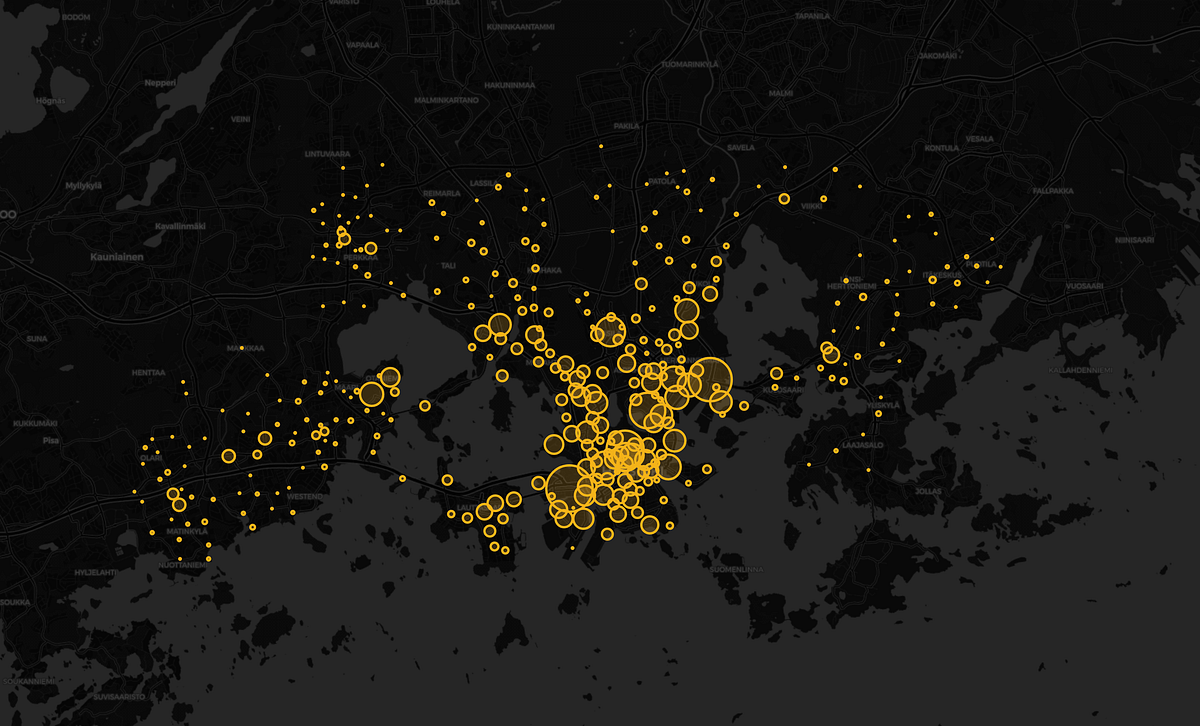 Helsinki City Bike Network | Tigran Khachatryan | Towards Data Science