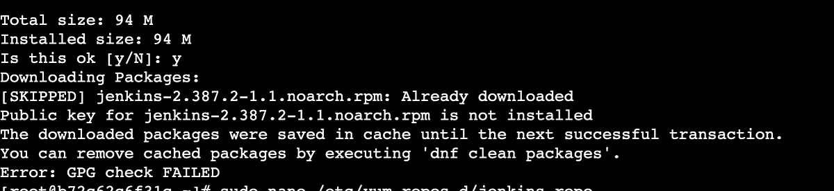 A Step-by-Step Guide to Installing Jenkins on CentOS 8 with a Fix for GPG Check Failed Error ...
