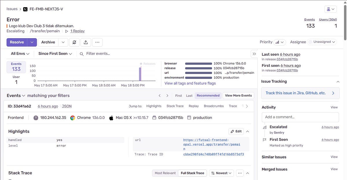 Monitoring Sentry: Memantau Performa, Aktivitas Pengguna, dan Error ...