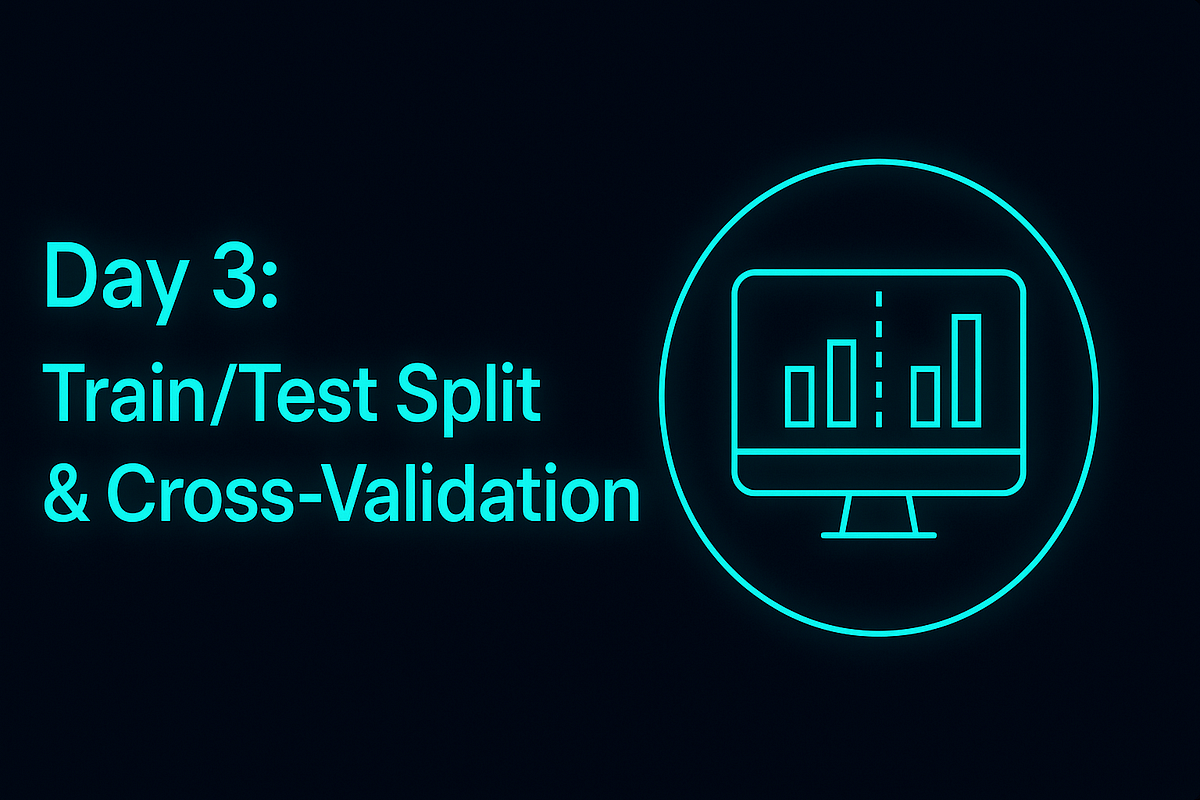 Machine Learning With Python Day 3 Train Test Split Cross