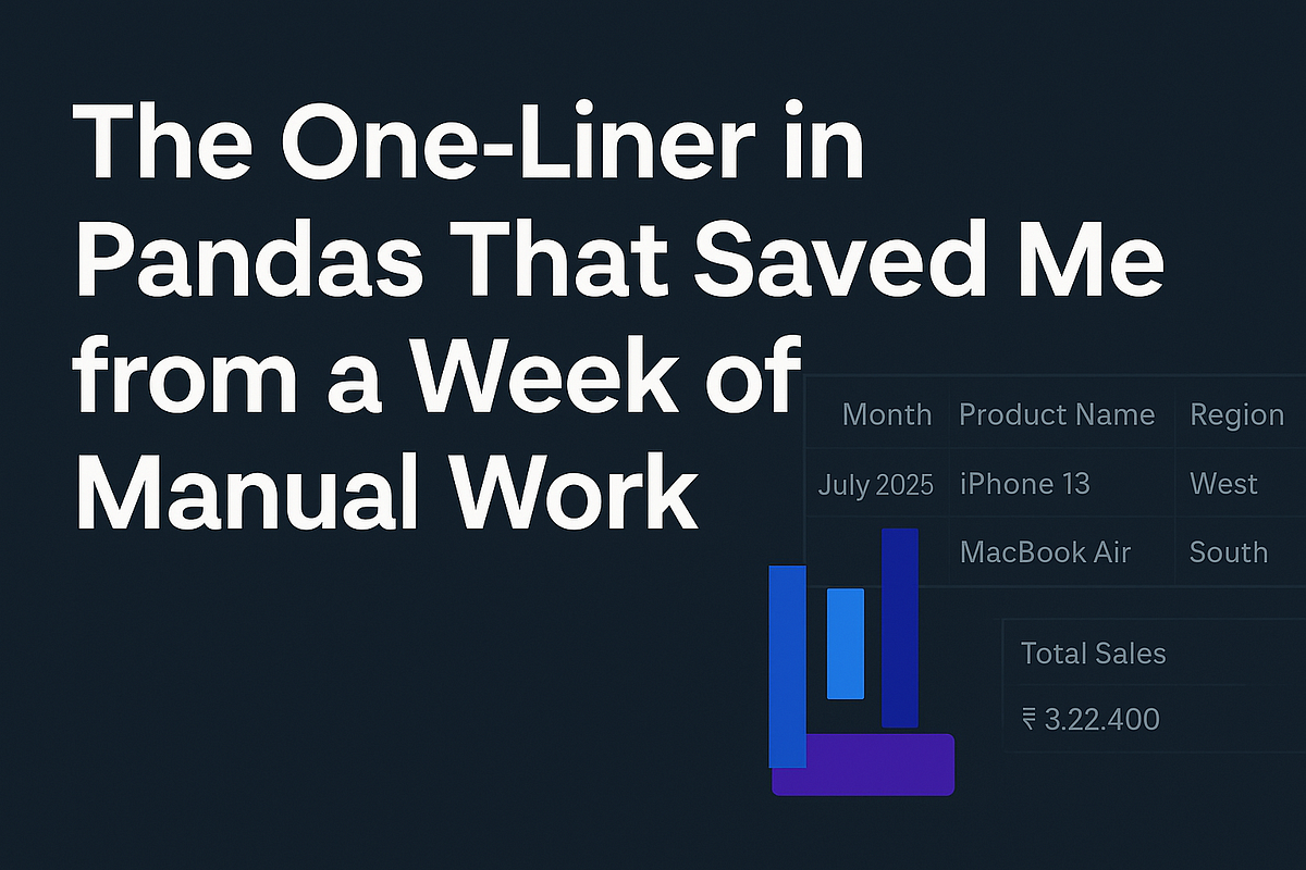 The One-Liner in Pandas That Saved Me from a Week of Manual Work | by Hash Block | Jul, 2025 ...