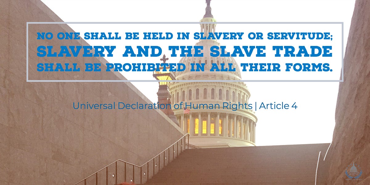 No Slavery. In 1865, the United States abolished… | by UNA-NCA | Human ...