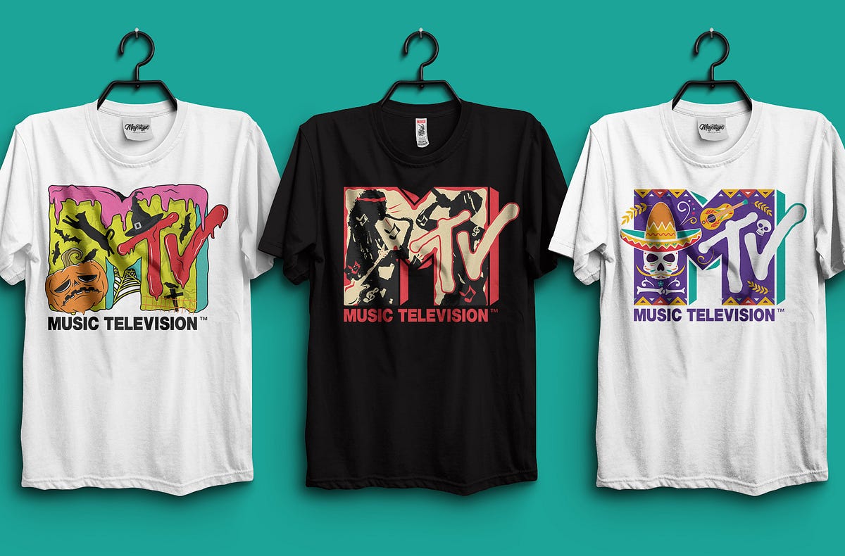 30 Amazing MTV Channel Retro T-Shirt Designs for Amazon Merch | by ...
